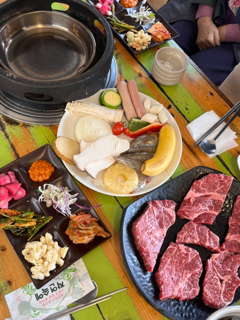 용인 고기리 글램핑 캠핑장 모노캠프 바베큐장 소고기 와규세트 네이버 블로그