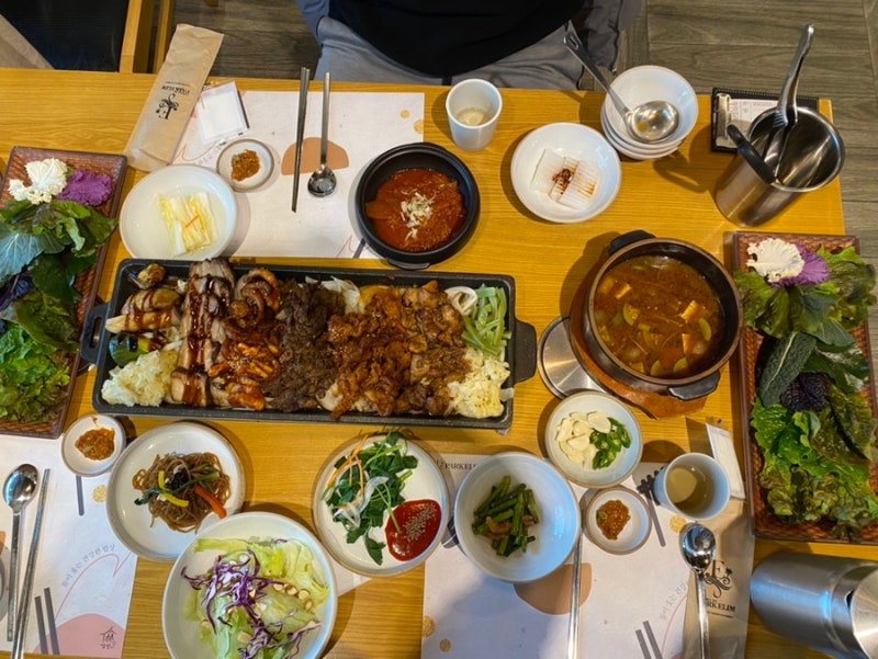 일죽썬밸리cc맛집 유기농쌈밥에 놀라운 5가지 육해공 한상세트 네이버 블로그