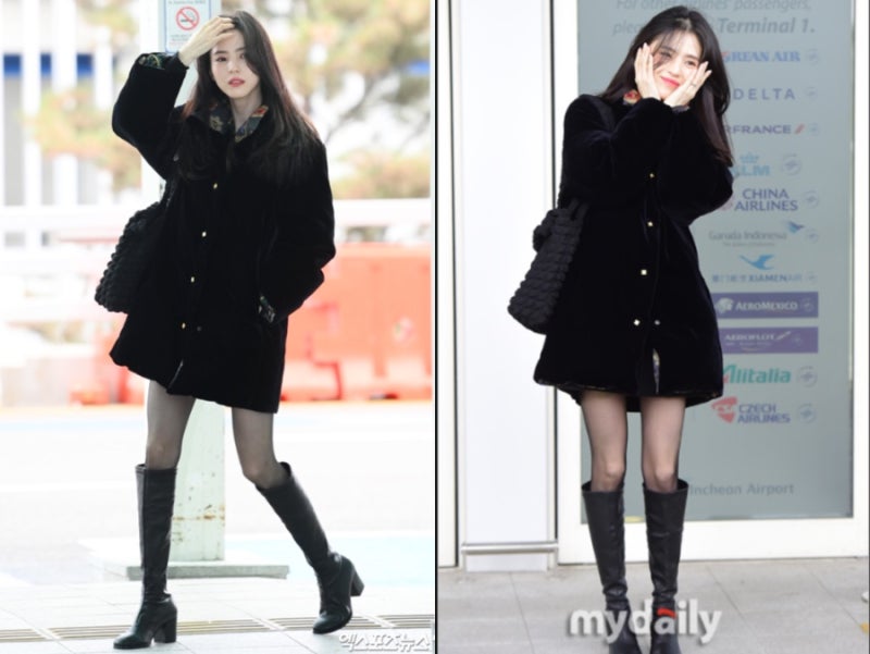 한소희 인스타 사복패션 제드레페브5크로플숄더백 가방 아디다스브레이크 팬츠 코프 니트 가격은 네이버 블로그