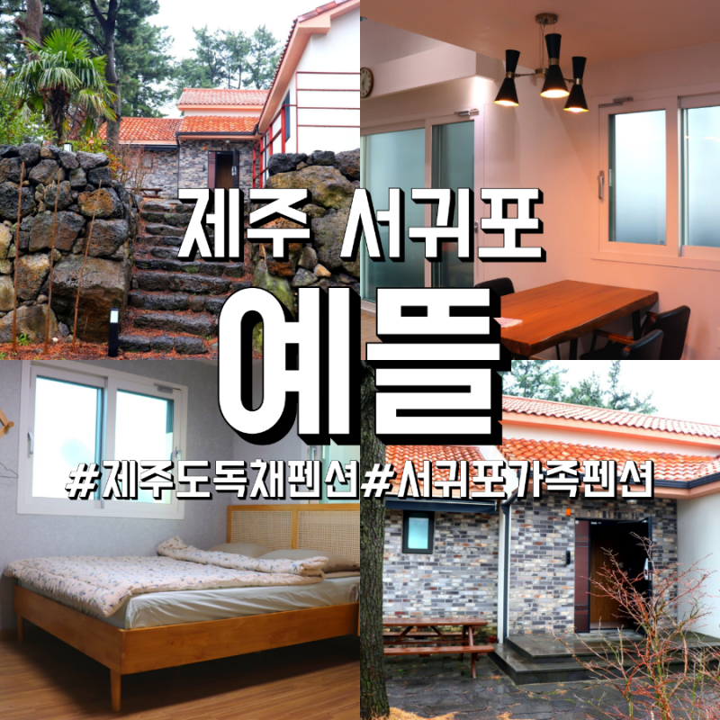 제주도독채펜션 예뜰에서 1박 후기 서귀포가족펜션으로 제격 올래시장과도 가까워 네이버 블로그