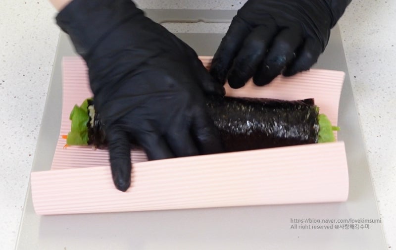 서진이네 김밥 유부김밥 만들기 샐러드김밥 안터지게 쌈장마요소스 네이버 블로그
