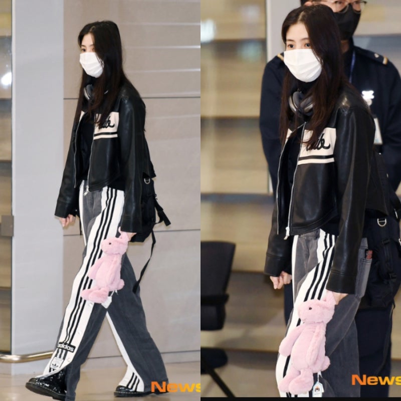 한소희 인스타 사복패션 제드레페브5크로플숄더백 가방, 아디다스브레이크 팬츠, 코프 니트 가격은? : 네이버 블로그