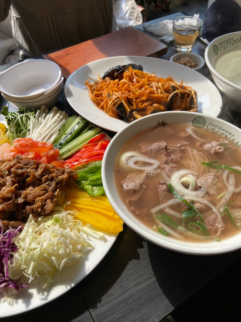 한남오거리 맛집 굿모닝베트남 쌀국수 월남쌈 주차가능 식당 추천 네이버 블로그