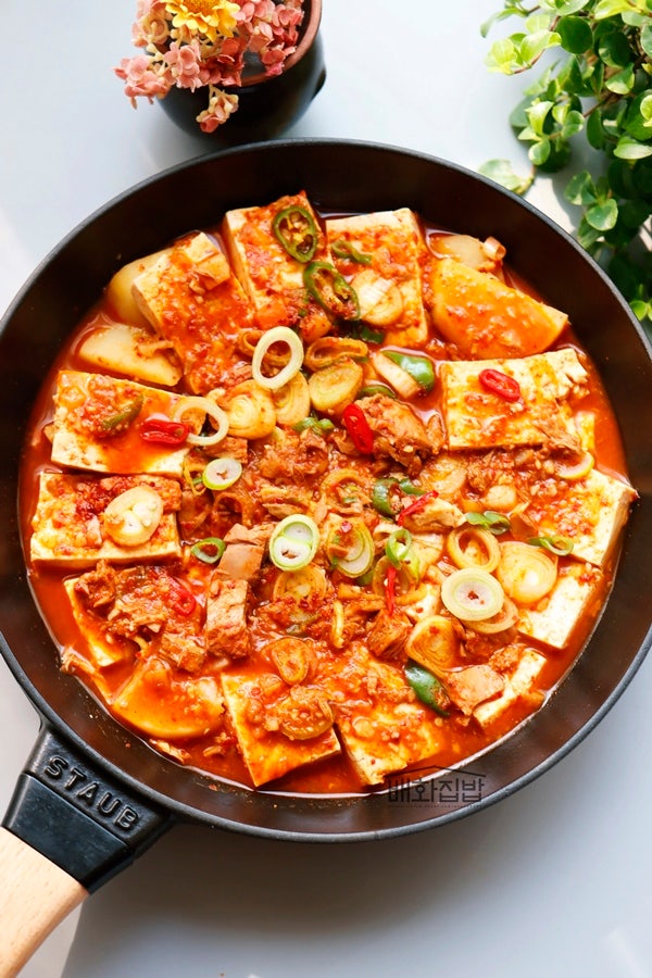 백종원 참치 두부조림 양념장 만들기 간단한 두부요리 감자 두부조림 레시피 네이버 블로그