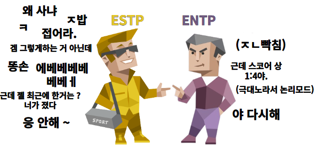 Entp 가 바라보는 Estp 연애 특징 분석 밈 짤 차이 재밌는 양아치 유형 엣팁 네이버 블로그