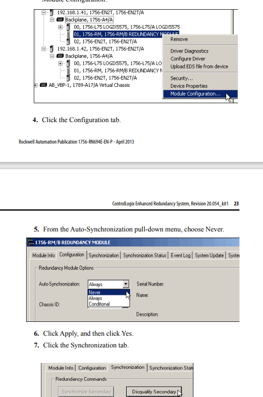 1756 AB PLC Redundancy Module 설치시 필수체크 사항 정리 : 네이버 블로그