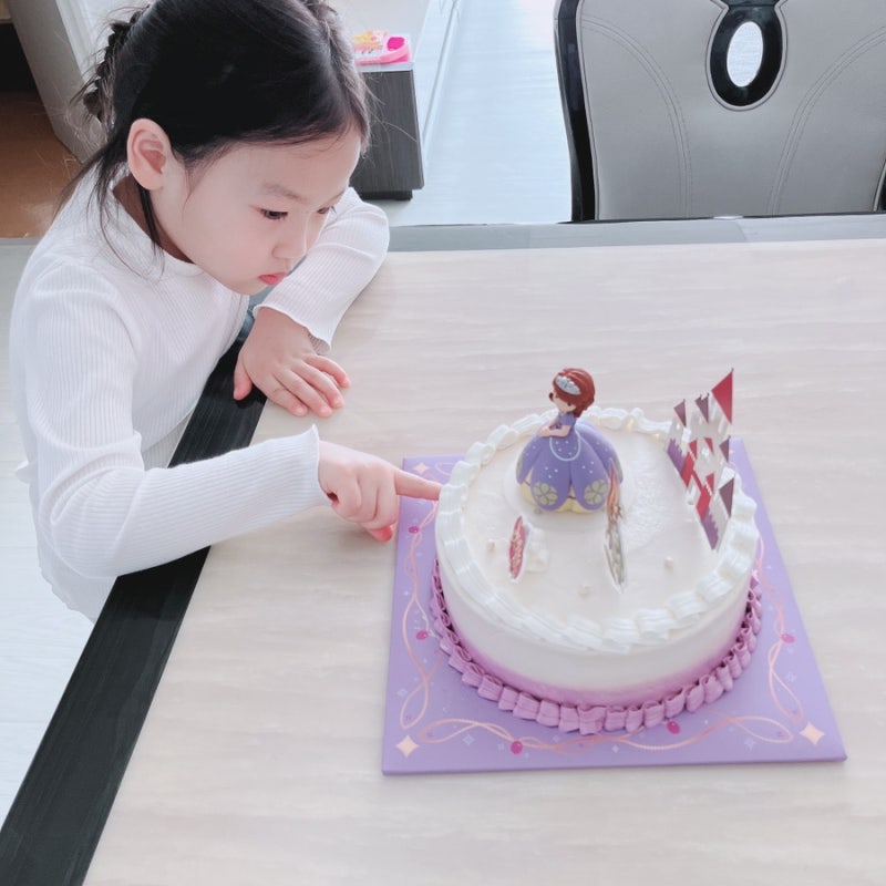 뚜레쥬르 캐릭터 케이크 Feat 소피아 피규어 케이크 네이버 블로그