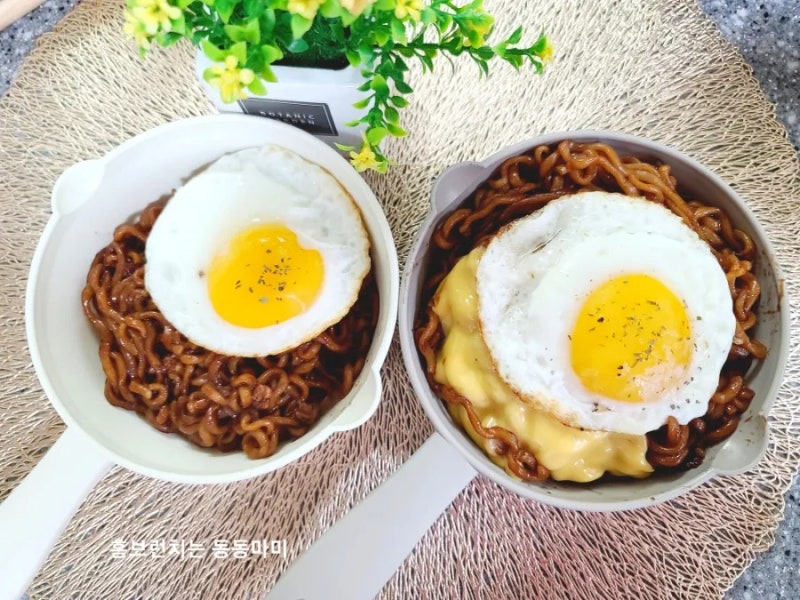 짜파게티 맛있게 끓이는법 계란 치즈 꿀조합 짜계치 트러플 짜파게티 레시피 네이버 블로그