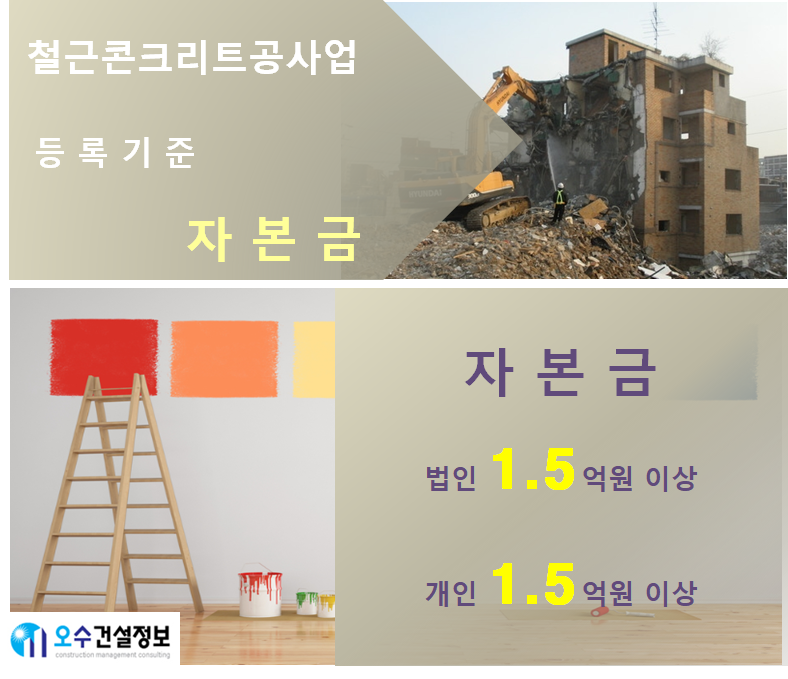 철근콘크리트공사업 철콘면허 등록기준 정리 네이버 블로그