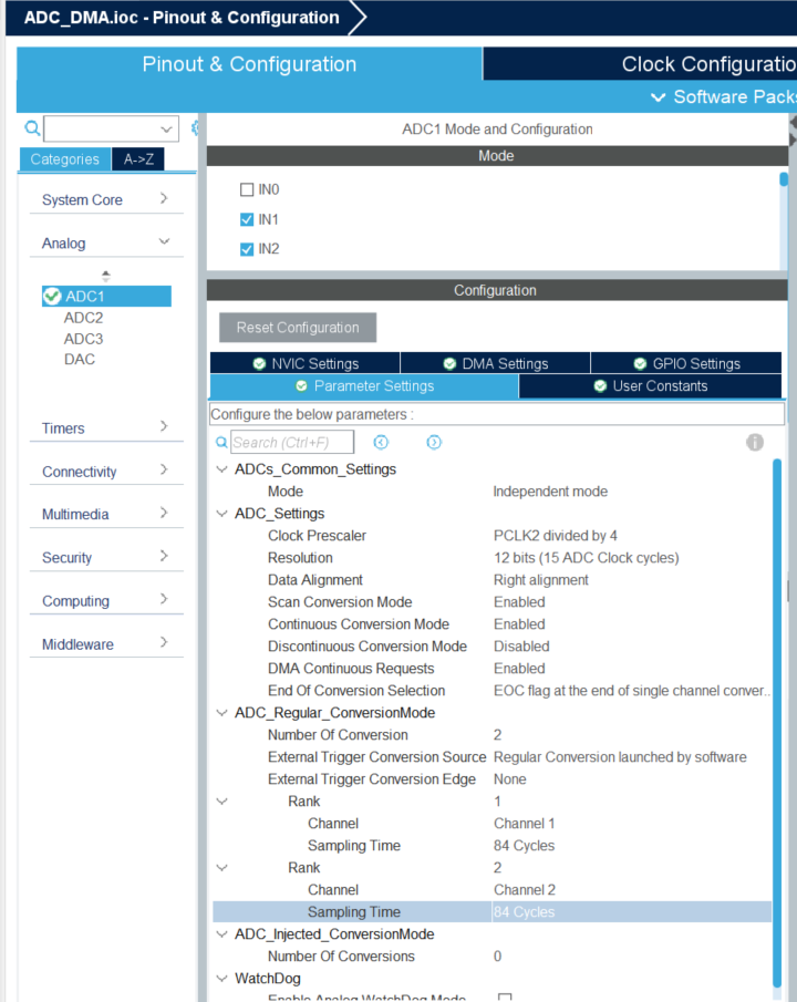 STM32F4 ADC DMA 예제 Code : 네이버 블로그