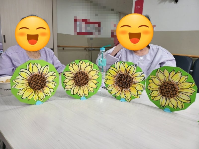 노인미술 봄미술활동 인지프로그램치매예방 네이버 블로그