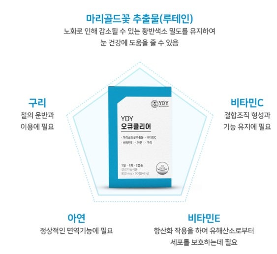 고약사 루테인 추천 눈영양제 YDY 오큐클리어 효능 성분 섭취방법 정보 : 네이버 블로그