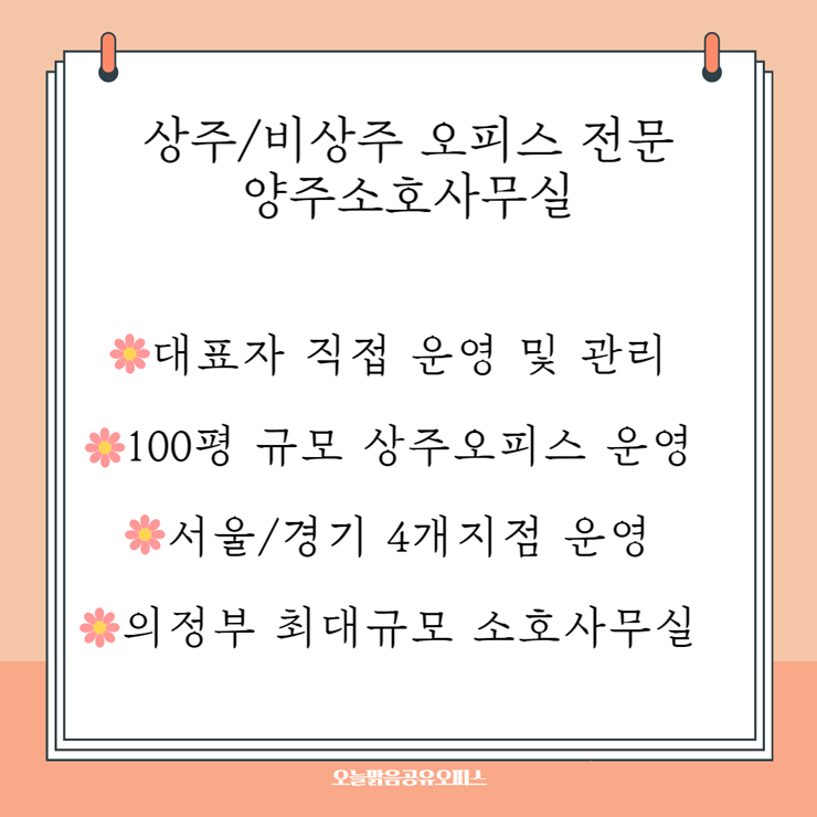 양주소호사무실 개인 법인 사업자등록 주소지임대 안전하게 이용하세요 네이버 블로그