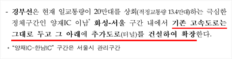 경부고속도로 지하화와 동부간선도로로 지하화 착공 및 개통 시기 네이버 블로그