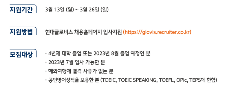 현대글로비스 자소서 항목 문항 2023년 현대글로비스 채용 공고 및 면접 준비 취업자료 요약 글로비스 자기소개서 작성방법 팁