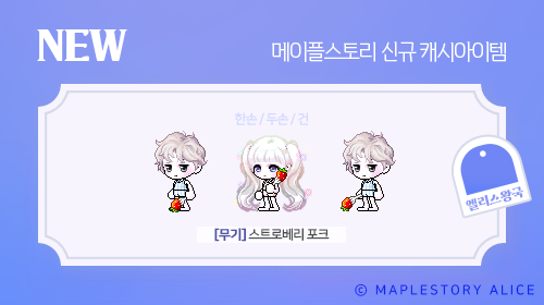 메이플스토리 신규캐시 추가 119기 잡로얄 차원 세트 신규 코디 딸기농장 의상 세트 데미잉 네이버 블로그