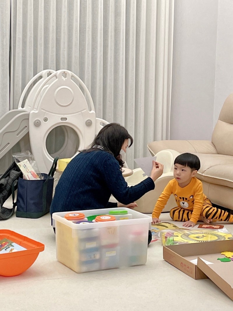 방문수업신기한 한글나라신기한 수학나라 만 3세 4살 한솔교육 입문 3회차 수업 후 꼬리에 꼬리를 무는 생각들