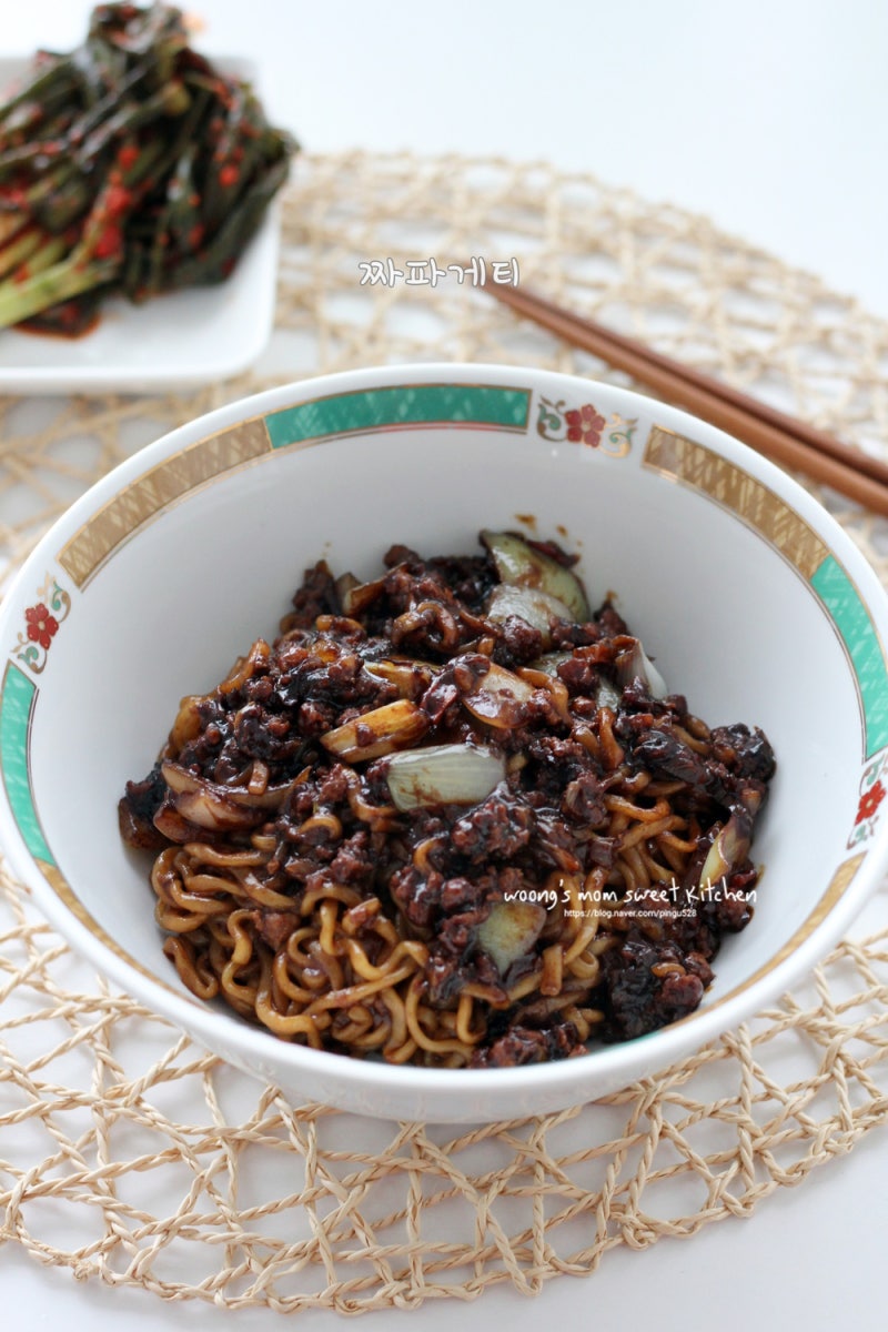 짜파게티 맛있게 끓이는법 이연복 짜장라면 간짜장 주말 점심메뉴 추천 네이버 블로그