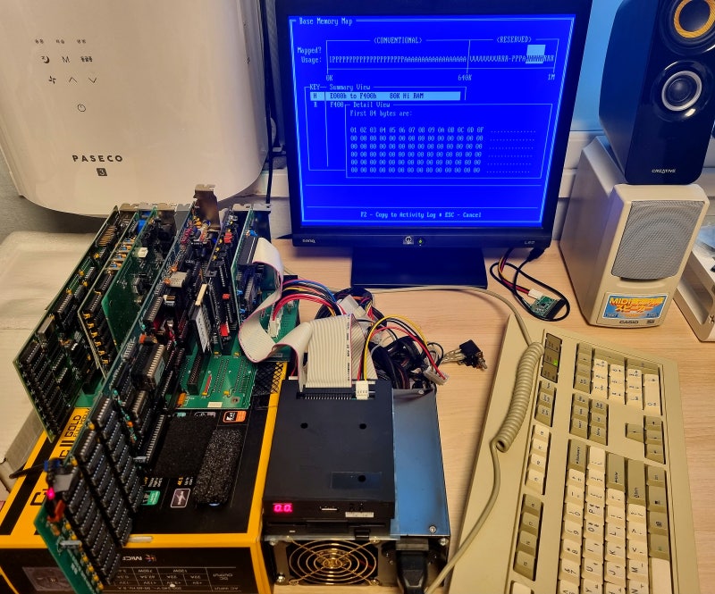 IBM PC(8088, 80286) ABM Z80 Co-Processor Board ICP-9 (Z80 코프로세서 보드 ...