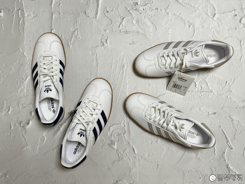 아디다스 가젤 화이트 컬리지에이트네이비 (IG3507), 화이트 그레이 (IG3508) 후기 : 네이버 블로그