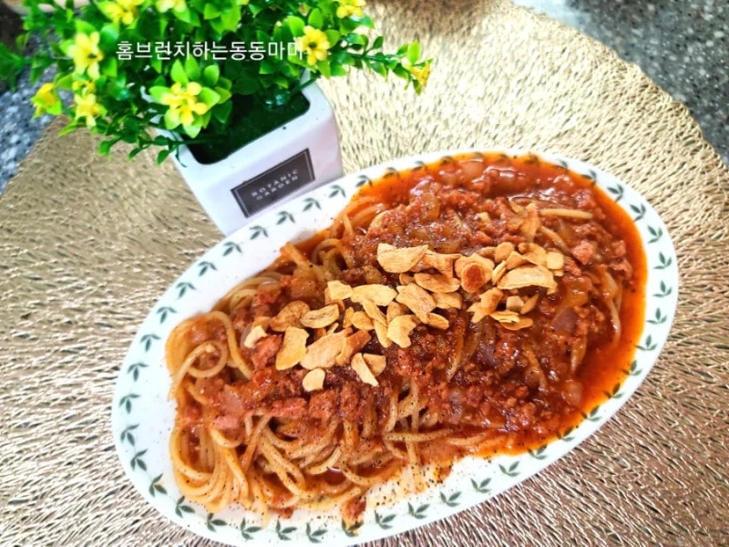 류수영 스팸케첩파스타 만들기 스햄 스팸케찹파스타 어남선생 레시피 토마토케찹 요리 네이버 블로그
