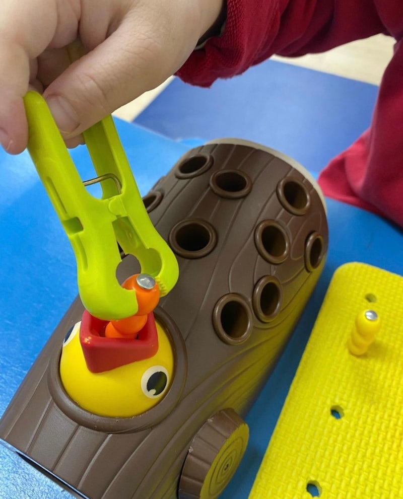 아동작업치료 딱따구리 먹이주기 소근육발달눈 손협응집중력활동도구사용 네이버 블로그