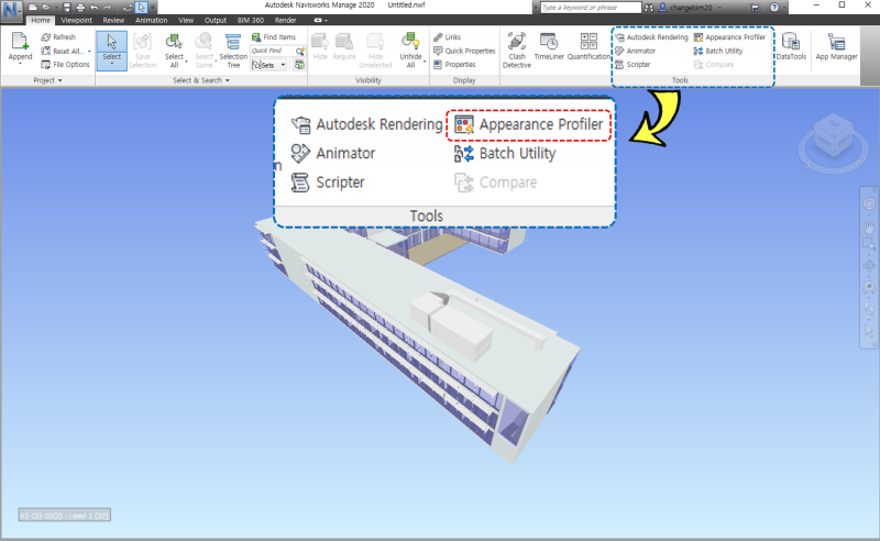 [BIM TIP] Navisworks Tip-8 나비스웍스 주요 기능-5 효과적인 검토를 위한 객체 색상 제어 : 네이버 블로그