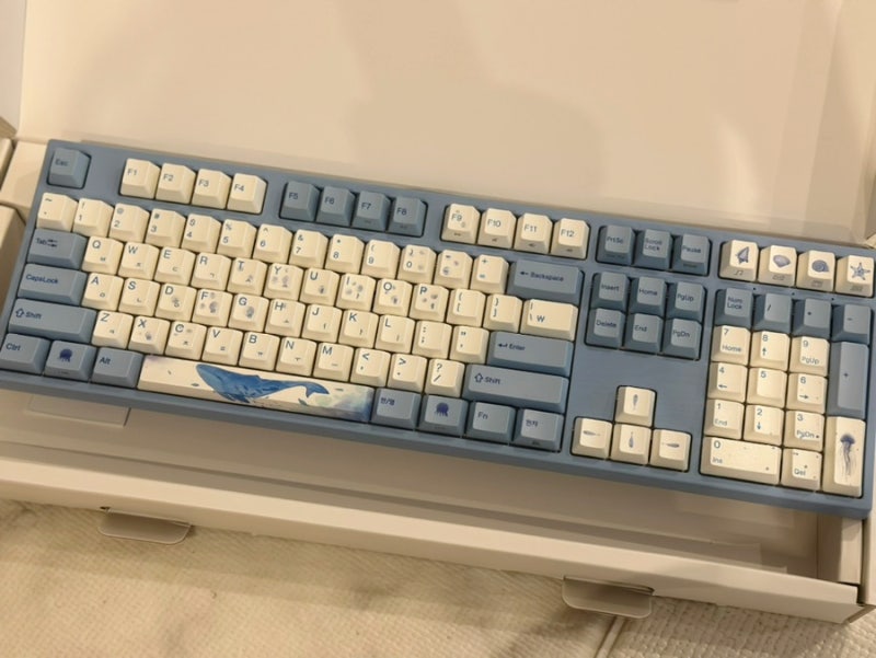 바밀로 저소음 적축 고래테마 108키 조용한 키보드를 원한다면 ! : 네이버 블로그