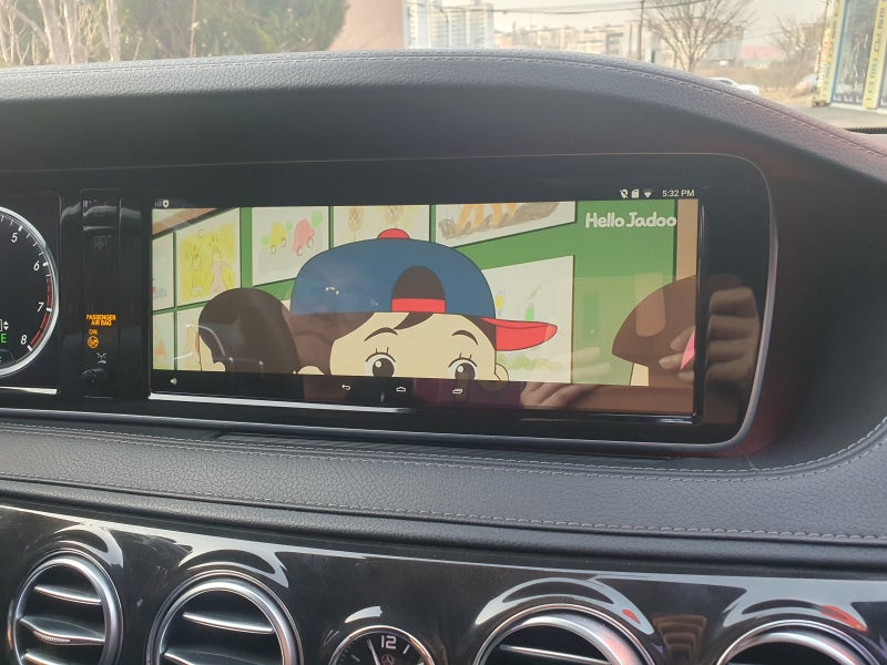 천안 아산 2014 벤츠 S500 터치 내비게이션 안드로이드 M2c 200a Plus플러스 고화질 셋탑박스형 카블릿 장착