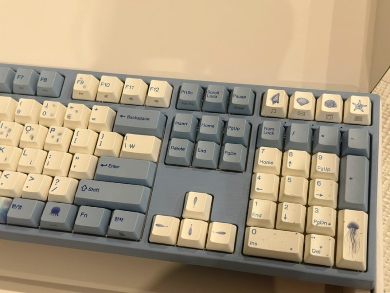 바밀로 저소음 적축 고래테마 108키 조용한 키보드를 원한다면 ! : 네이버 블로그