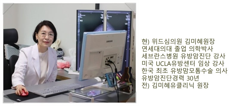 1cm유방암 유방촬영술에서는 안보이고 유방초음파에서만 보이는 작은 유방암 위드심의원 김미혜원장 네이버 블로그