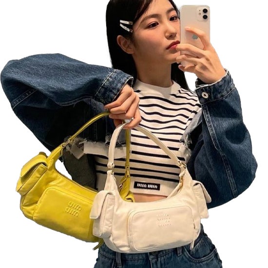 연예인이 사랑한 미우미우 가방 모음zip 나파 가죽 포캣백 탑핸들백 마테라쎄 호보백 네이버 블로그