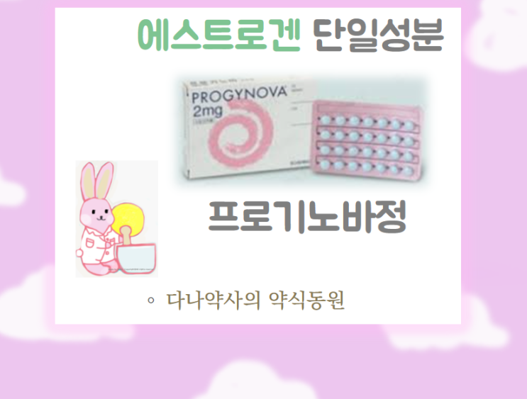 에스트로겐과 두통은 관련이 있을까요 프로기노바정 복용법 및 부작용