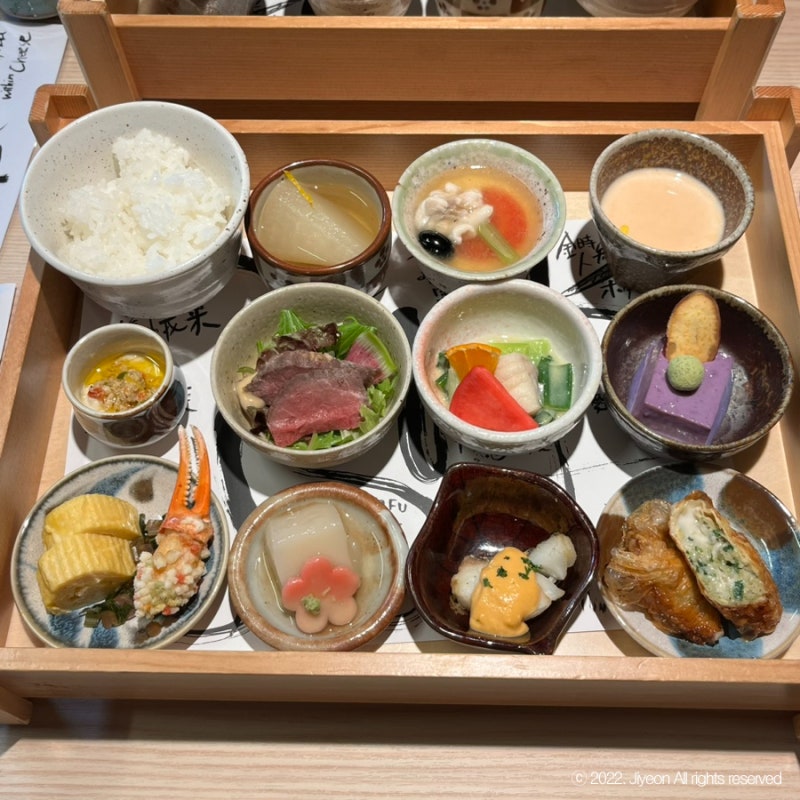 일본 오사카여행 3일차 : 우메다에서 교토 당일치기(아라시야마 치쿠린-기요미즈데라 청수사) 갸아테이 오반자이정식 하나타코 ...