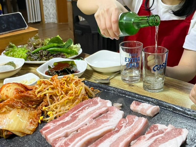 구미 인동 맛집 진짜 맛있는 로컬 고깃집 초원삼겹살 네이버 블로그