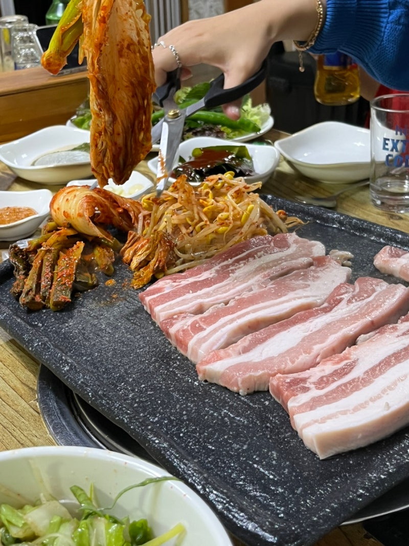 구미 인동 맛집 진짜 맛있는 로컬 고깃집 초원삼겹살 네이버 블로그