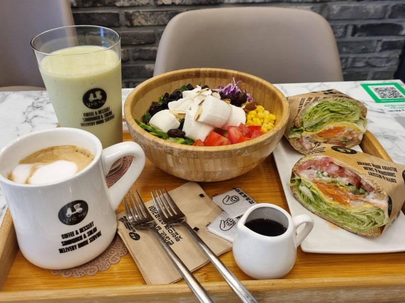 대전 가오동 샌드위치샐러드 맛집 달리는커피 네이버 블로그