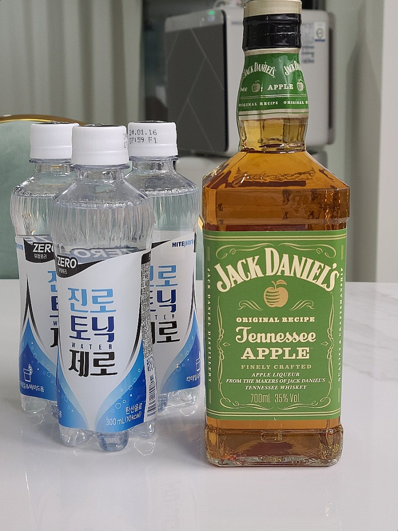 잭다니엘 애플 하이볼 위스키 후기 이마트가격진로 토닉워터제로나랑드 사이다 네이버 블로그
