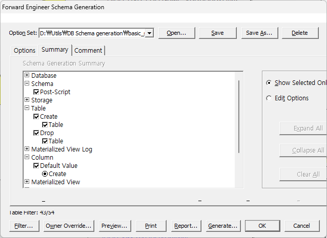 [ERWin] Forward Engineer Schema Generation : 네이버 블로그