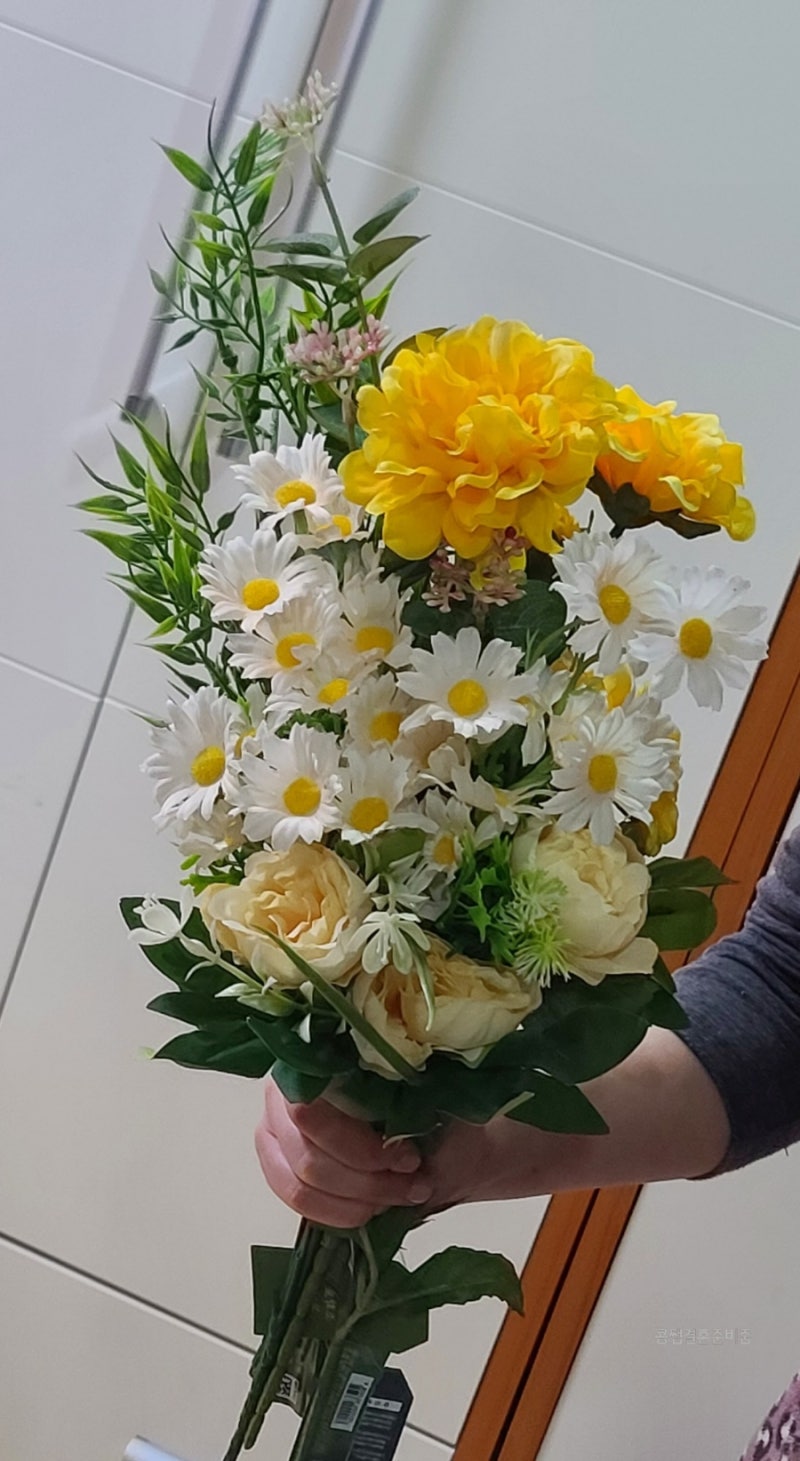 결혼준비6 1셀프촬영 셀프웨딩촬영준비 다이소 조화 부케 만들기 네이버 블로그