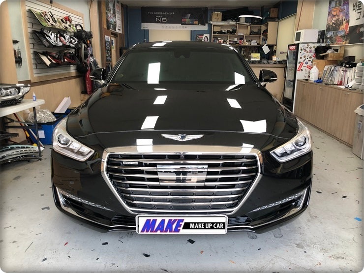 - 대구 메이크 - 제네시스eq900 번호판 하단이동,데이라이트 상시점등 작업 : 네이버 블로그