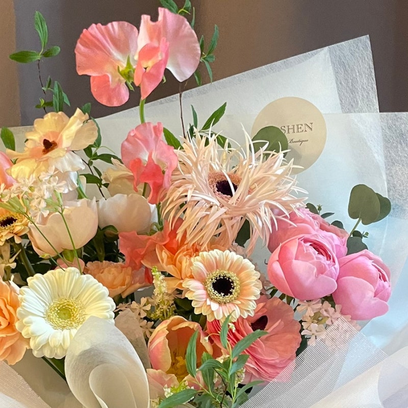 판교꽃집 고센플라워부띠크 꽃다발꽃다발선물핑크톤다발생일선물꽃다발 네이버 블로그