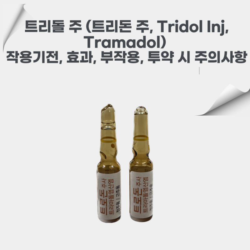 트리돌 주 (트로돈 주, Tridol inj, Tramadol) 간호사가 알아야 하는 작용기전, 효과, 부작용, 투약 시 주의 ...