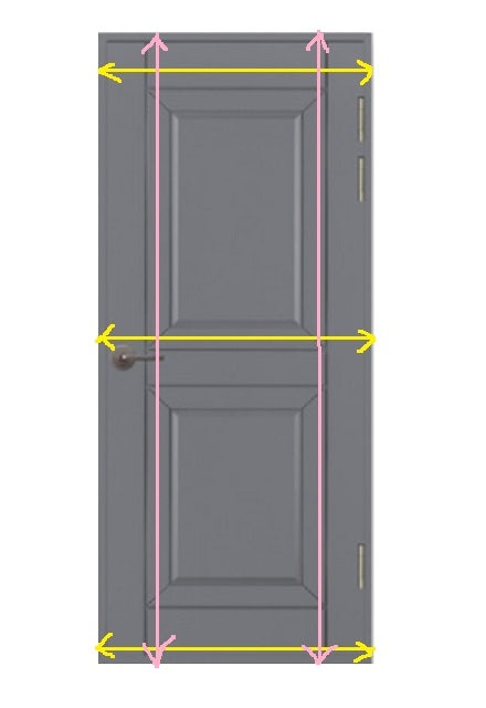 기존 문짝 교체할때 방문 사이즈 재는방법 : 네이버 블로그