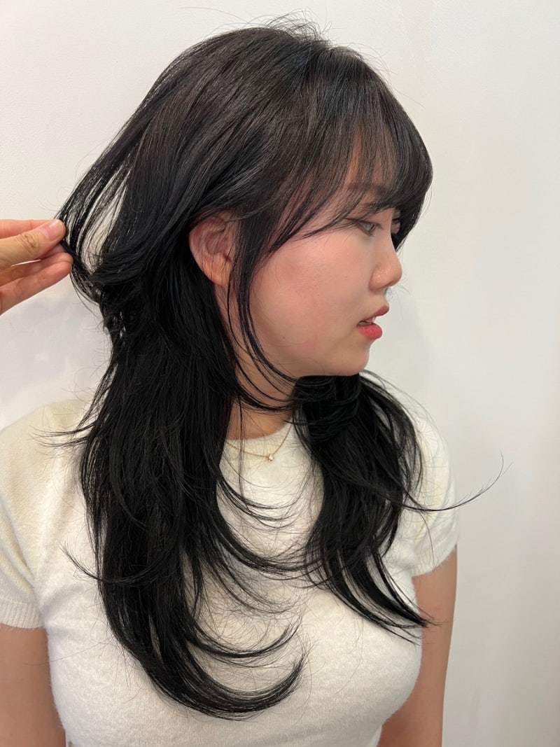 여자머리 중단발 C컬펌 긴머리 허쉬컷 레이어드펌 웨이브펌 잘하는 부산미용실 박화헤어스튜디오 네이버 블로그