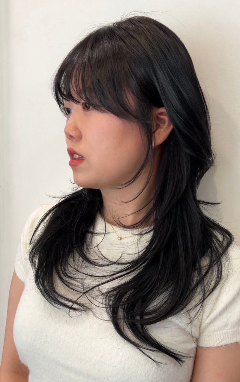 여자머리 중단발 C컬펌 긴머리 허쉬컷 레이어드펌 웨이브펌 잘하는 부산미용실 박화헤어스튜디오 네이버 블로그