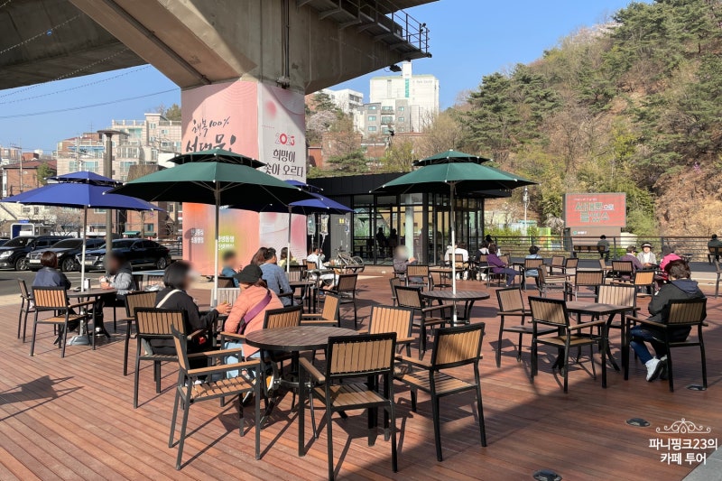홍제천 카페 서울형 수변 감성도시 1호 카페 카페 폭포 홍제천 인공폭포 네이버 블로그