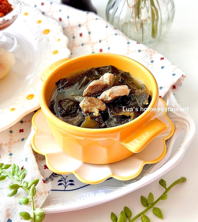 돼지고기 미역국 맛있게 불리는 시간 끓이는 방법 생일 국 칼로리 메뉴 부작용 코스트코 고기 네이버 블로그