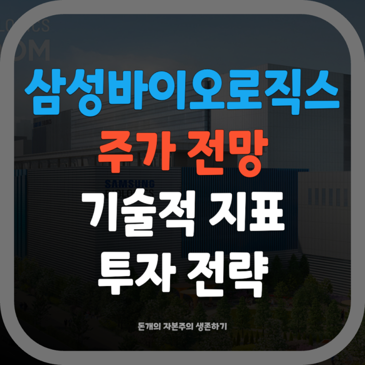 삼성바이오로직스 주가 전망 기술적 지표와 투자 전략