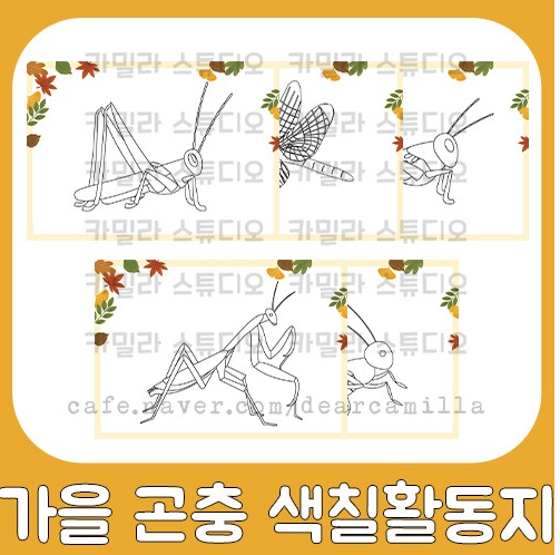 카밀라♡ 가을 주제 색칠활동지 모음 가을 만다라 색칠공부 도안 유치원 색칠공부 활동지 어린이집 활동지 유아색칠활동지